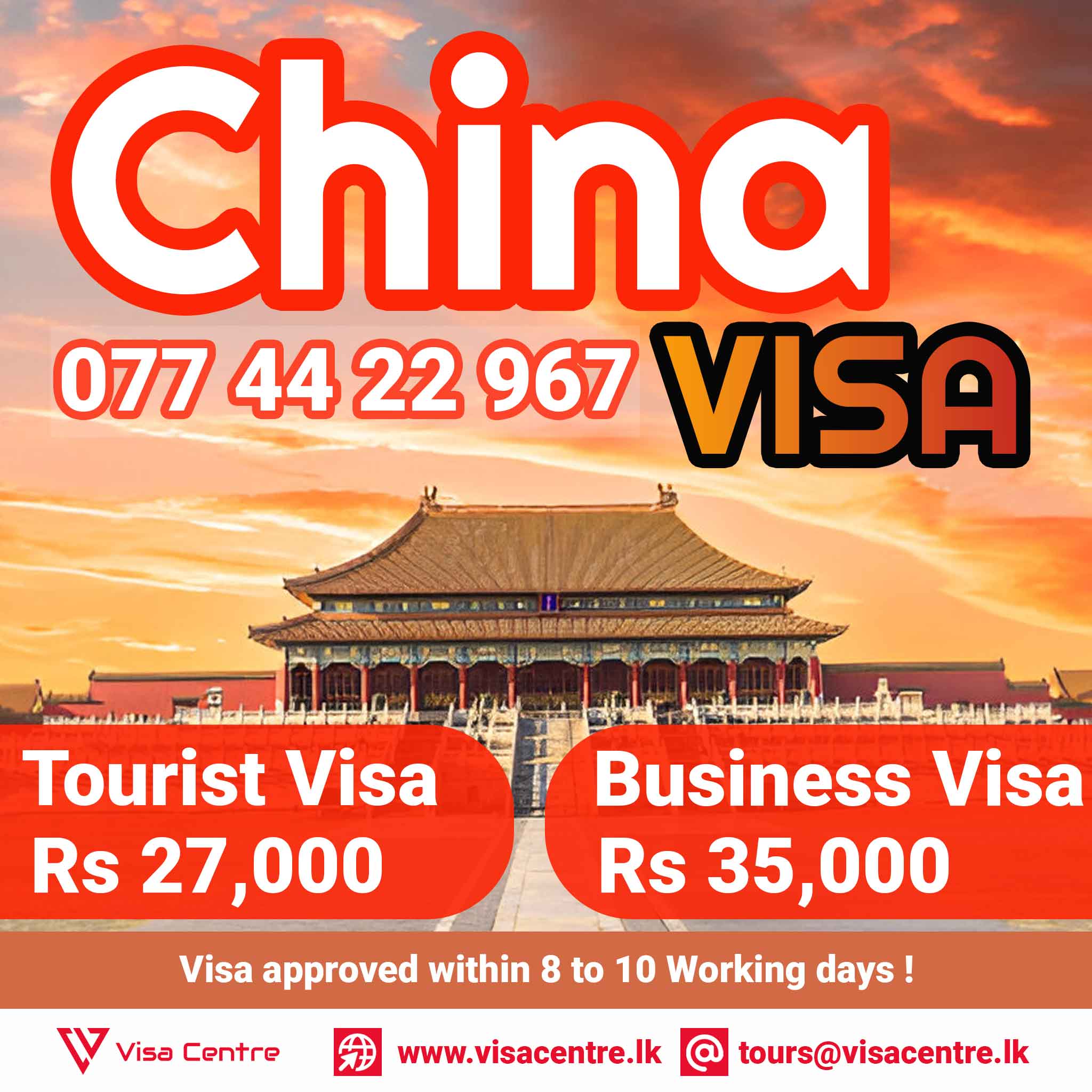 China Visa Services – 2 Types: Tourist & Business